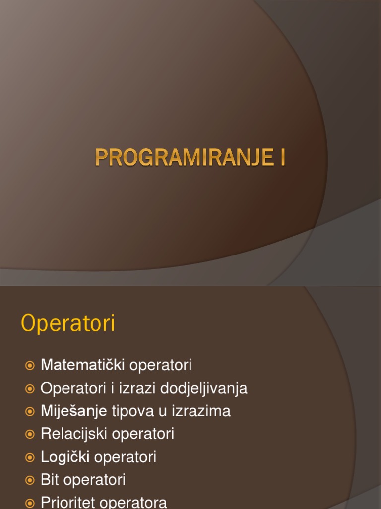 12 Operatori U C-U | PDF