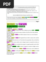 Sample Motion To Vacate | PDF | Judgment (Law) | United States Law