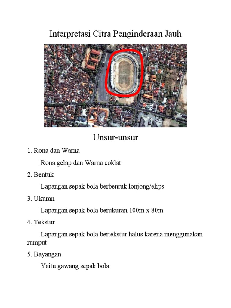 Interpretasi Citra Penginderaan Jauh | PDF