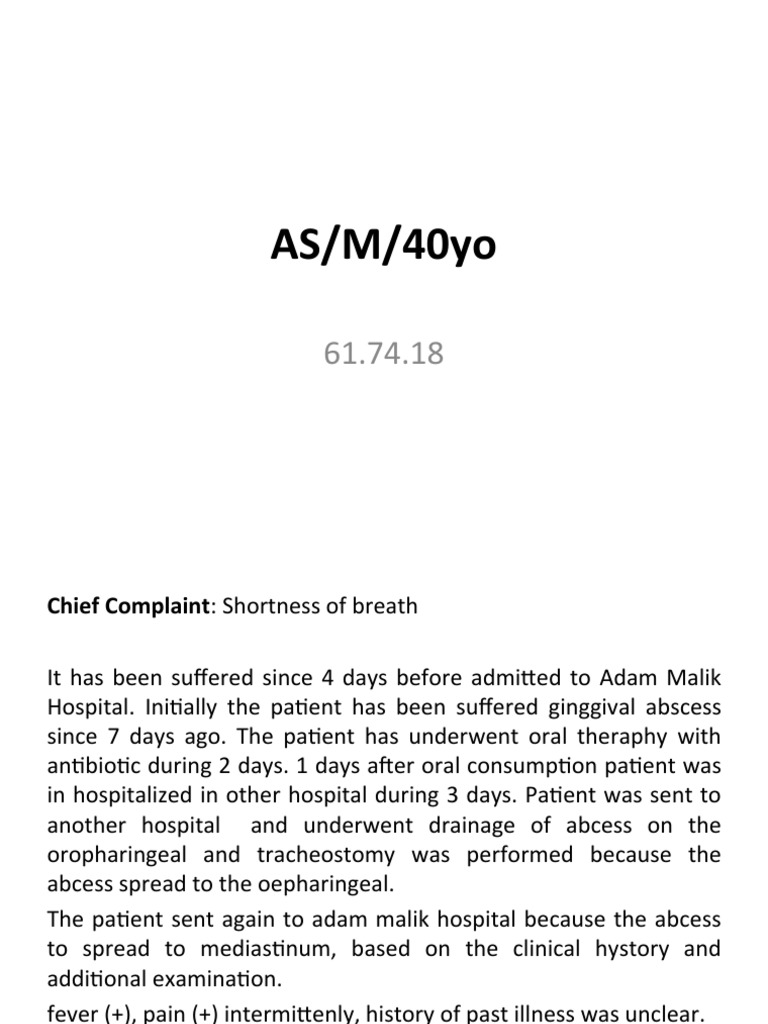 Abcess On The Back | PDF