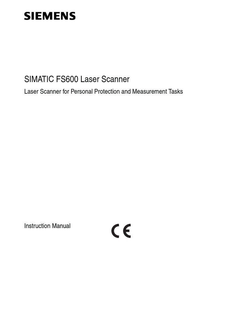 Simatic fs600 Manual | PDF | Image Scanner | Laser
