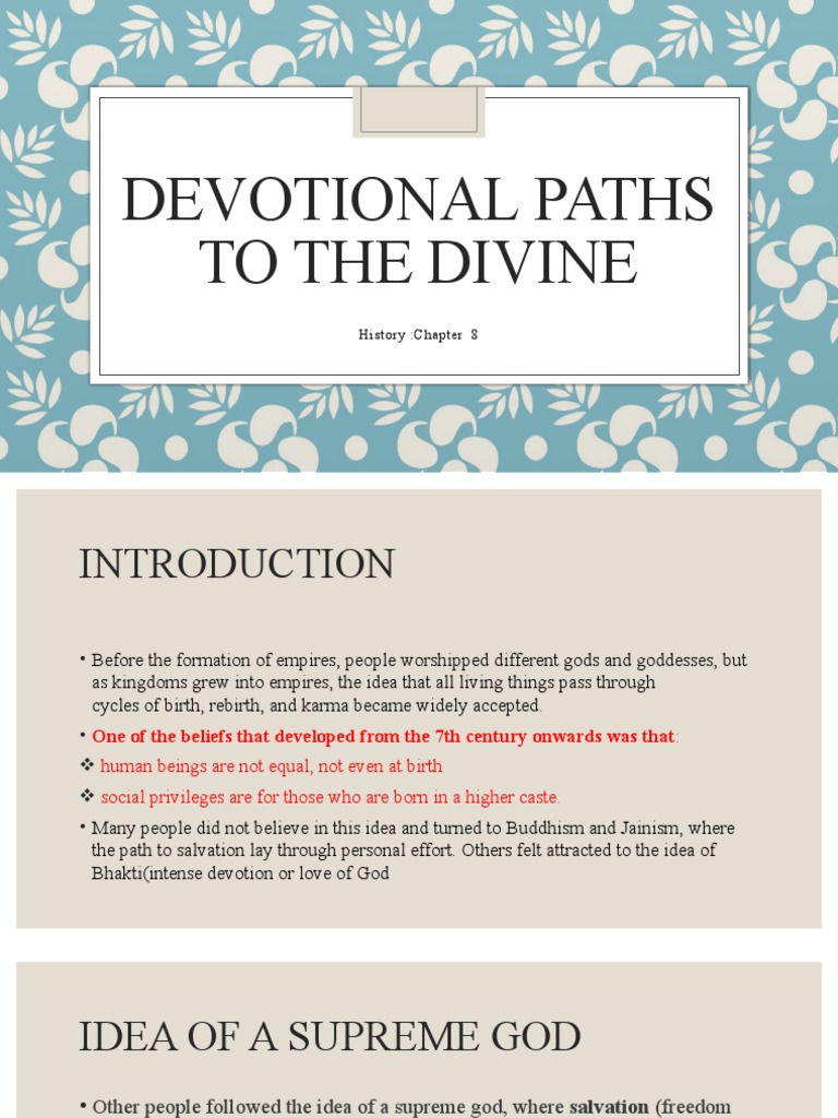 Devotional Paths To The Divine | PDF | Bhakti | Bhakti Movement
