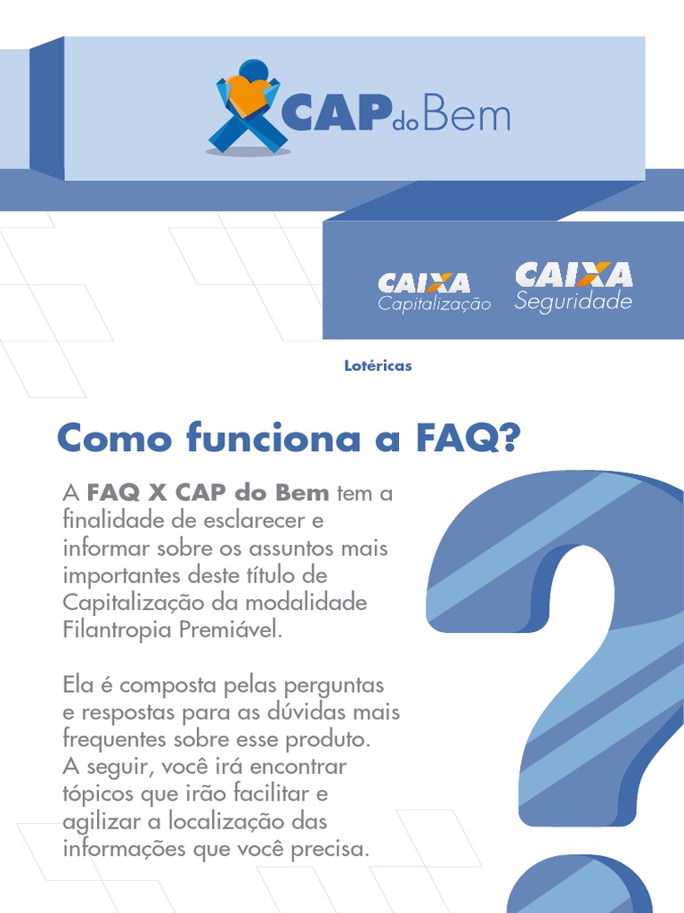 FAQ XCAP Do Bem v2 | PDF | Código QR | Comunicação