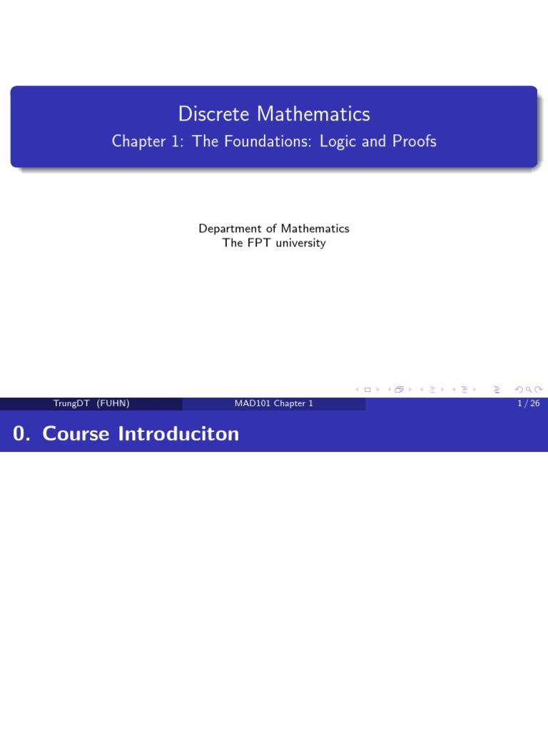MAD101 Chap1 | PDF | Contradiction | If And Only If