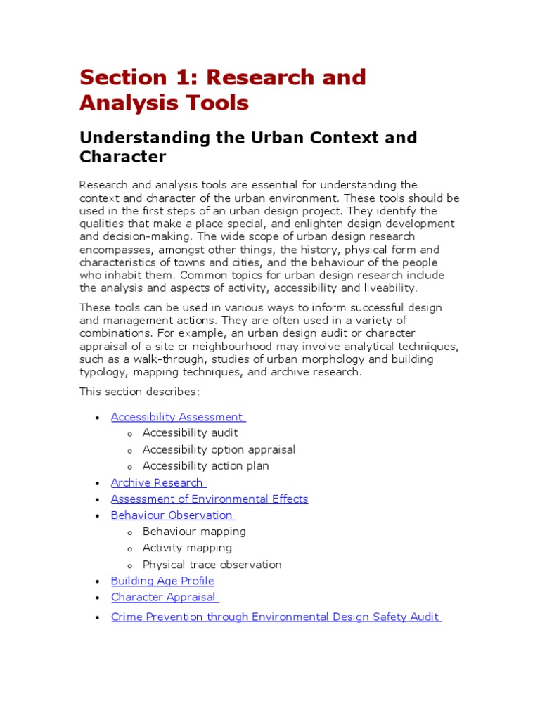 Research and Analysis Tool Kit | PDF | Geographic Information System ...