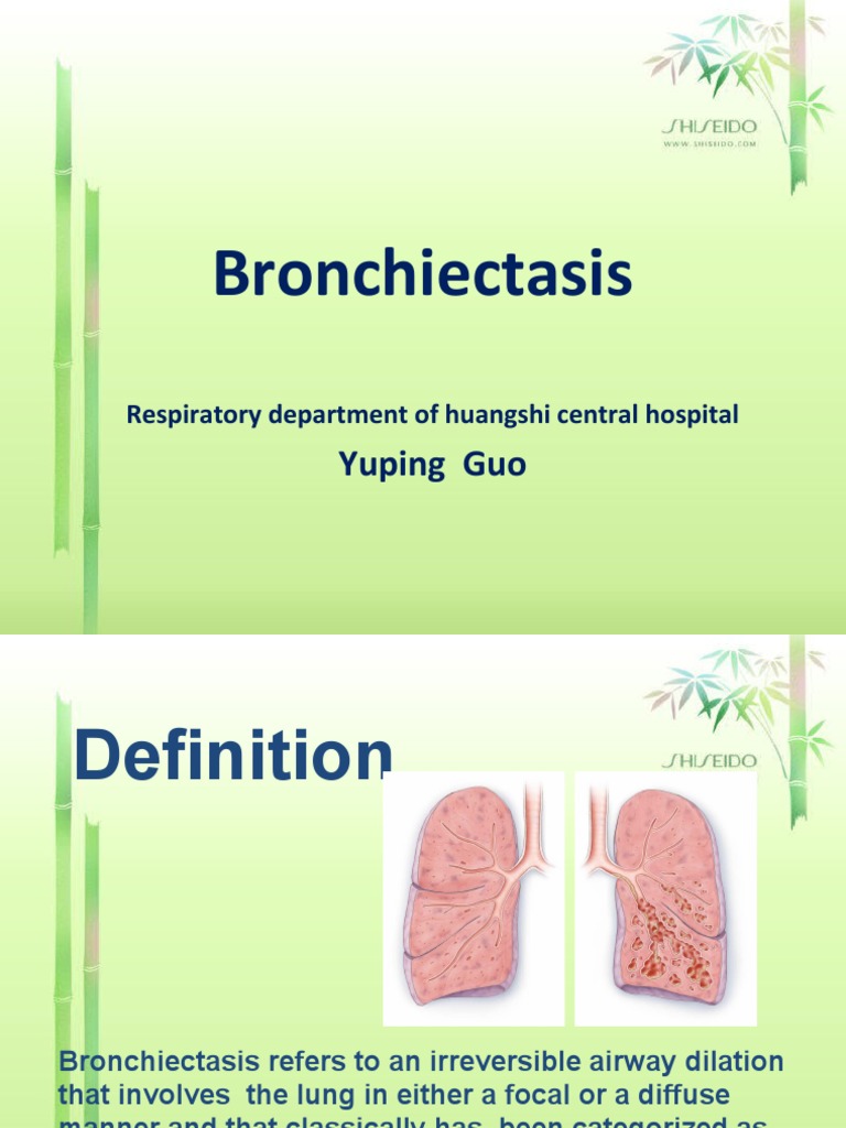 Bronchiectasis: Yuping Guo | PDF | Bronchitis | Chronic Obstructive ...