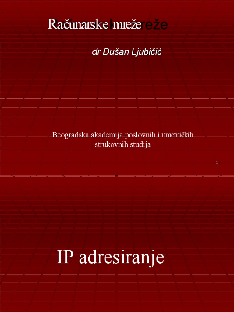 6 RM Ip Adresiranje | PDF