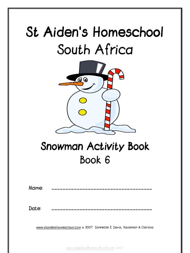 Frosty The Snowman Activity Book, Donnette E Davis, ST Aiden's ...
