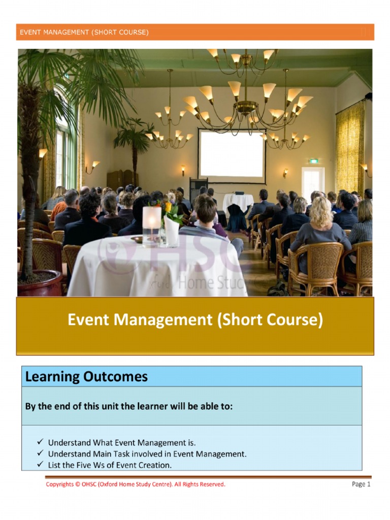 A - Event Management | PDF