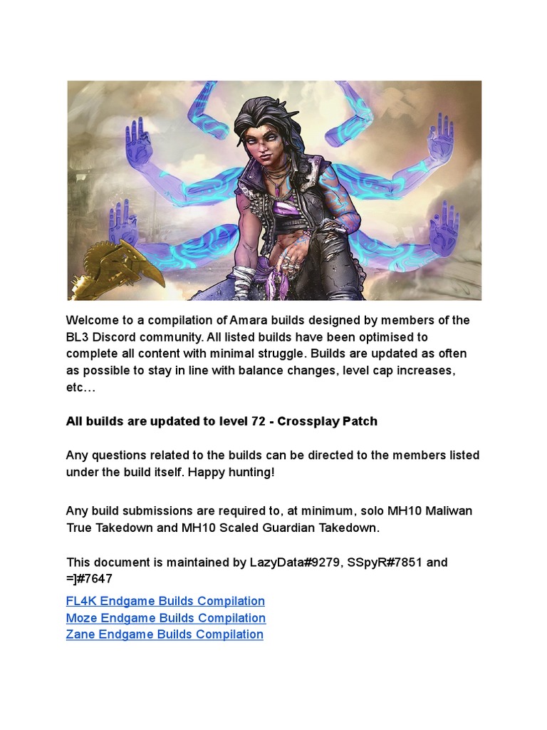 Amara Endgame Builds | PDF