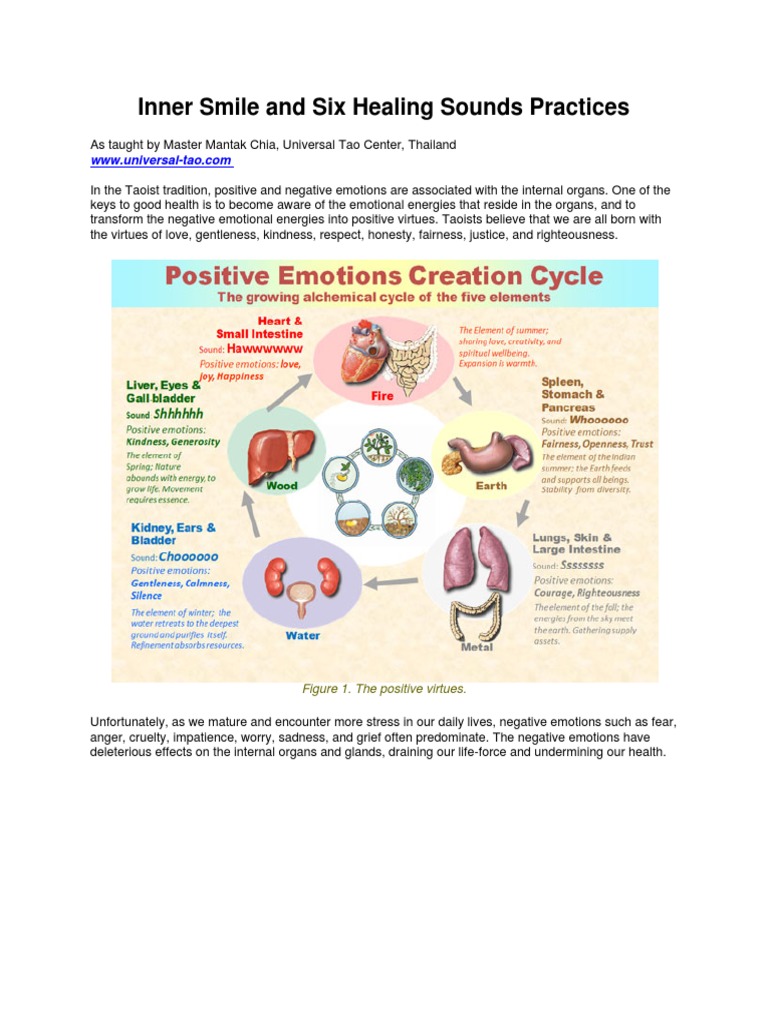 Inner Smile and Six Healing Sounds Practice | PDF | Vertebral Column ...