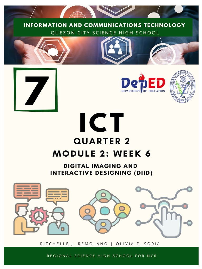 ICT 7 Module 3 Week 6 DIID | PDF | Adobe Photoshop | Shape