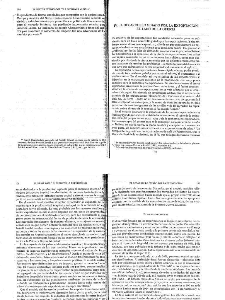 Bulmer-Thomas Victor - El Desarrollo Guiado Por La Exportación-El Lado ...