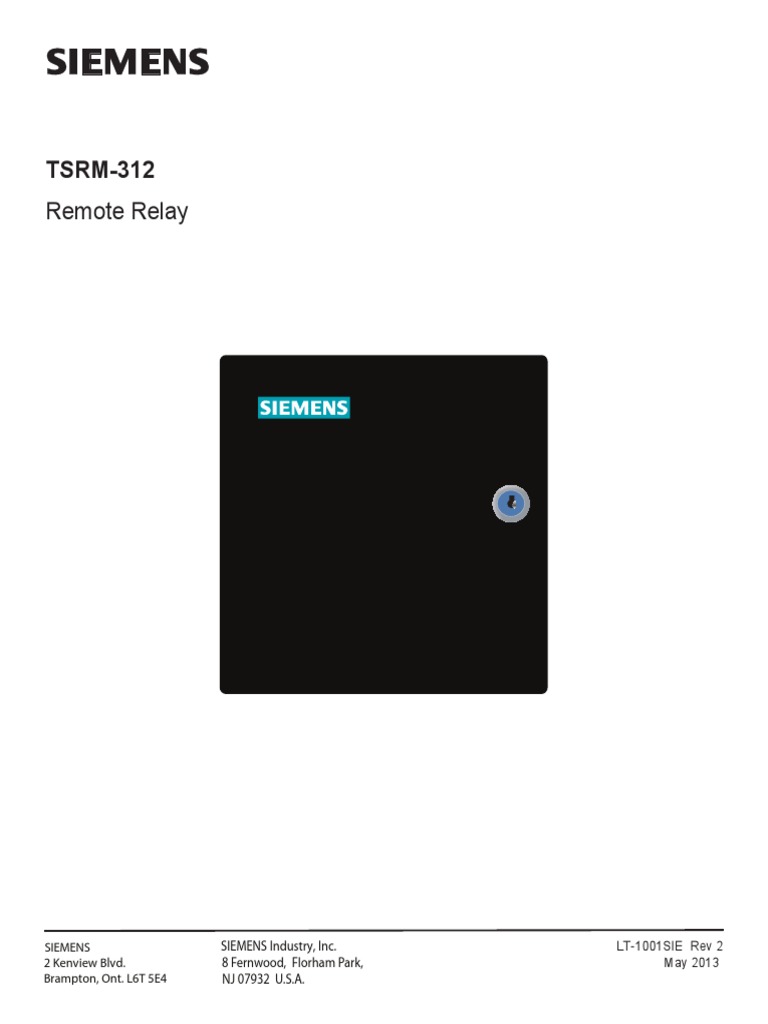 TSRM-312 Relay Module Manual | PDF | Legal Liability | Relay