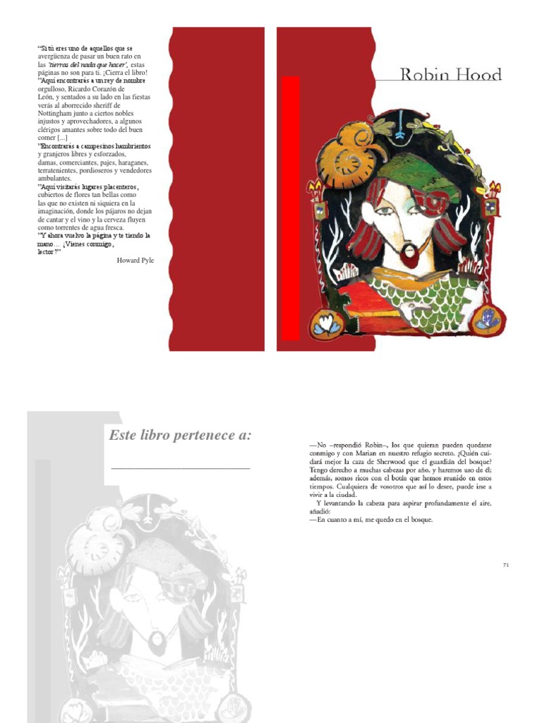 Robin Hood: Aventuras y Personajes | PDF