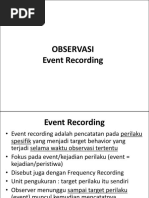 Time Sampling Dan Event Sampling | PDF | Karier & Perkembangan