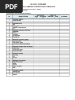 Check List Pekerjaan Finish | PDF