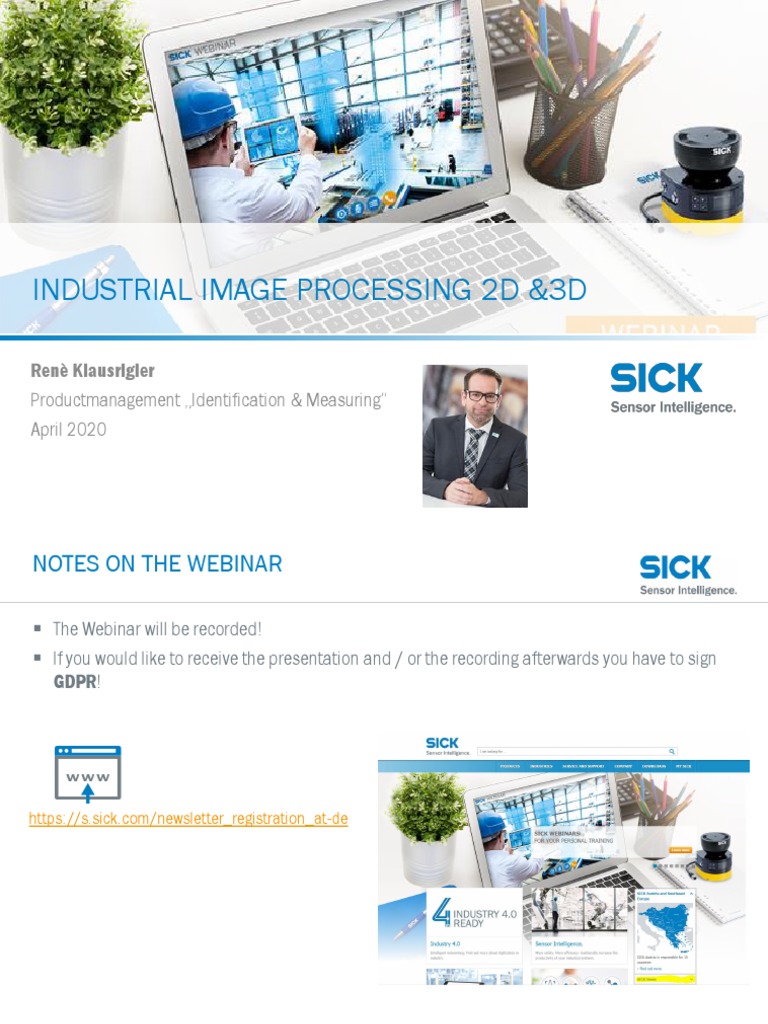 Webinar Industrial Image Processing EN Final | PDF | Pixel | Aperture