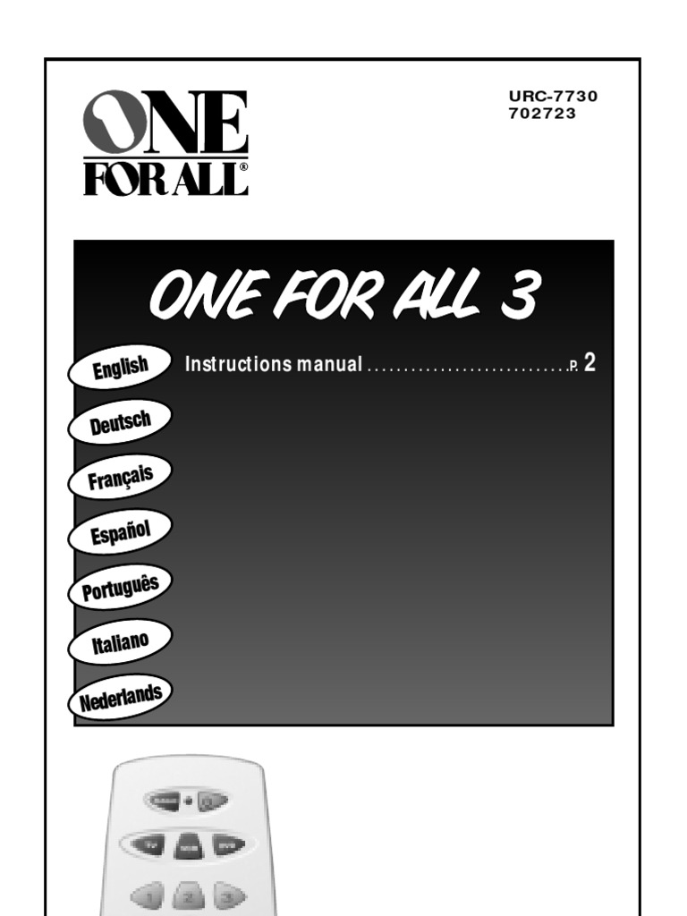 One For All 3: English Deutsch Français Español Português Italiano ...