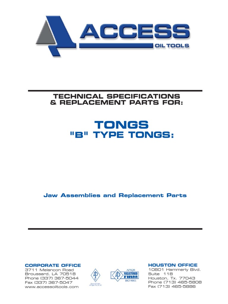 Manual Tong Typi B | PDF | Screw | Nut (Hardware)