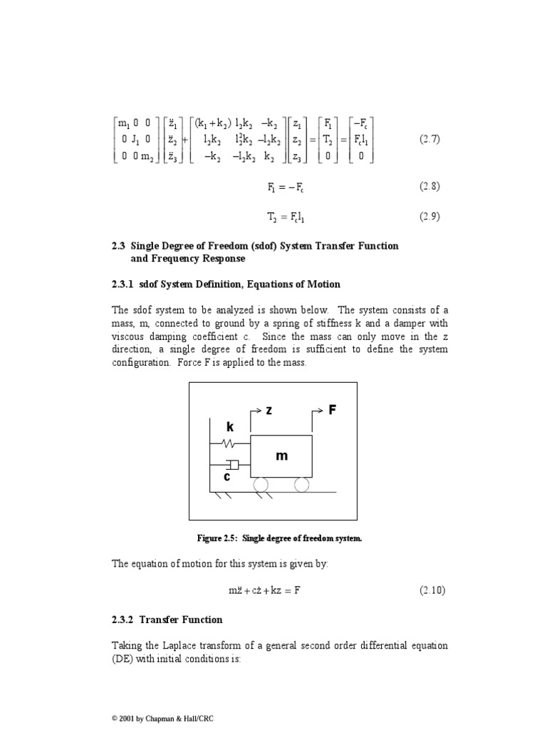 MDOF Transfer Function | PDF | Resonance | Damping