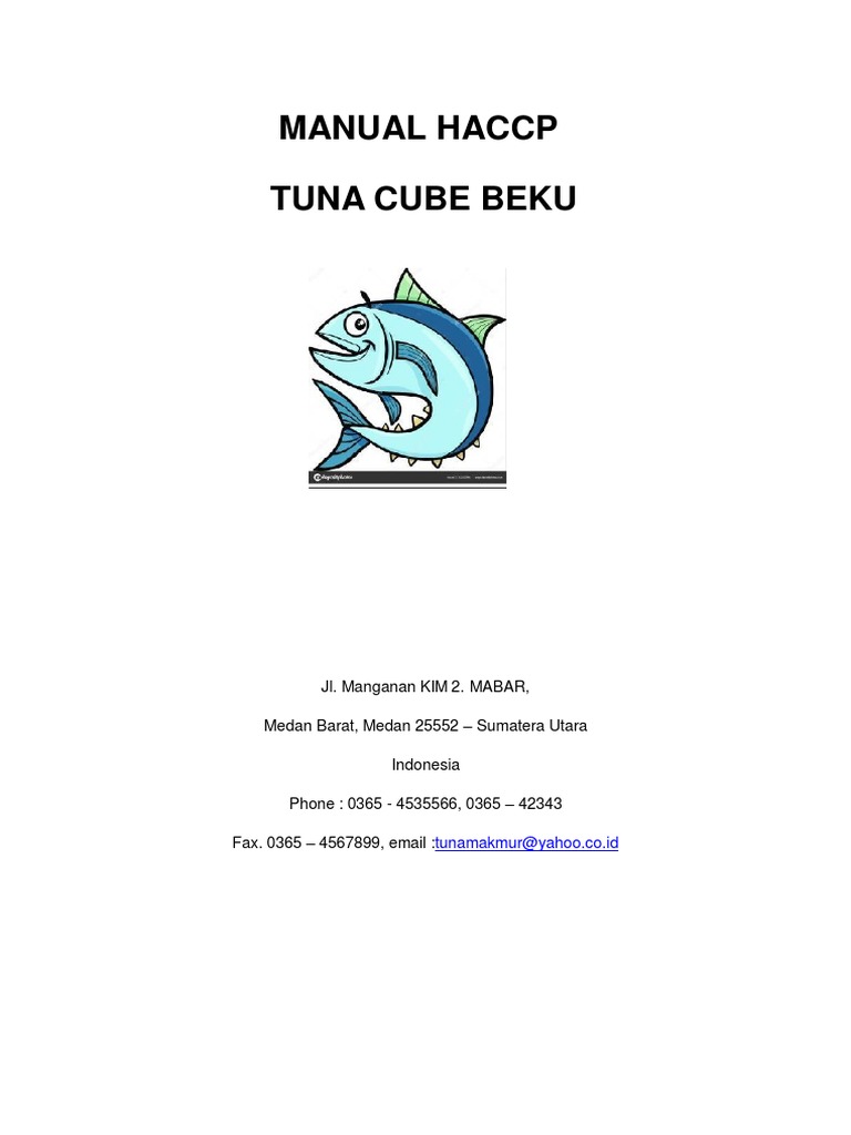 Manual Haccp Tuna Cube Beku | PDF