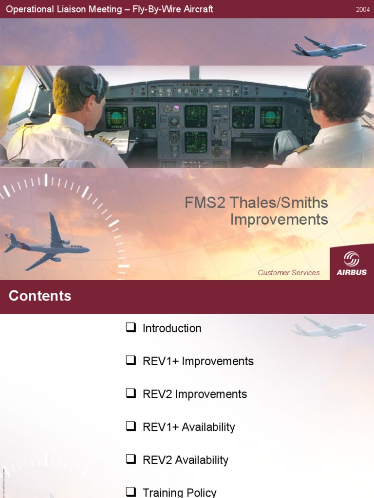 FMS2 Thales/Smiths Improvements: Customer Services | PDF | Aviation ...