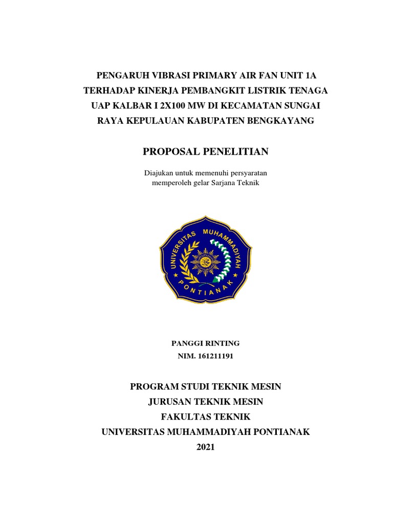 Proposal Penelitian - Panggi Rinting-1 | PDF