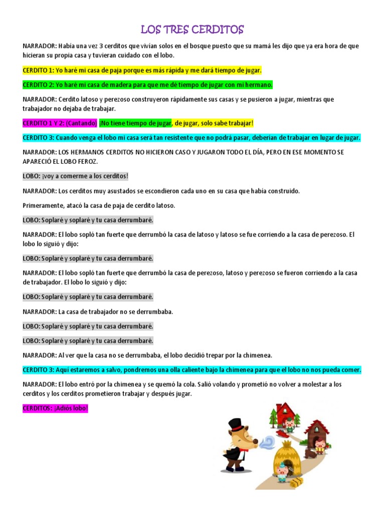 Los Tres Cerditos | PDF