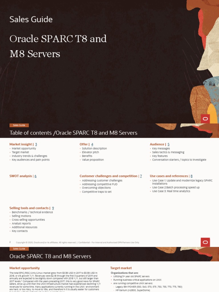 Oracle SPARC T8 and M8 Servers - Sales Guide-23 - MAR - 2020 - 2020!03!23234130939 | PDF | Cloud ...