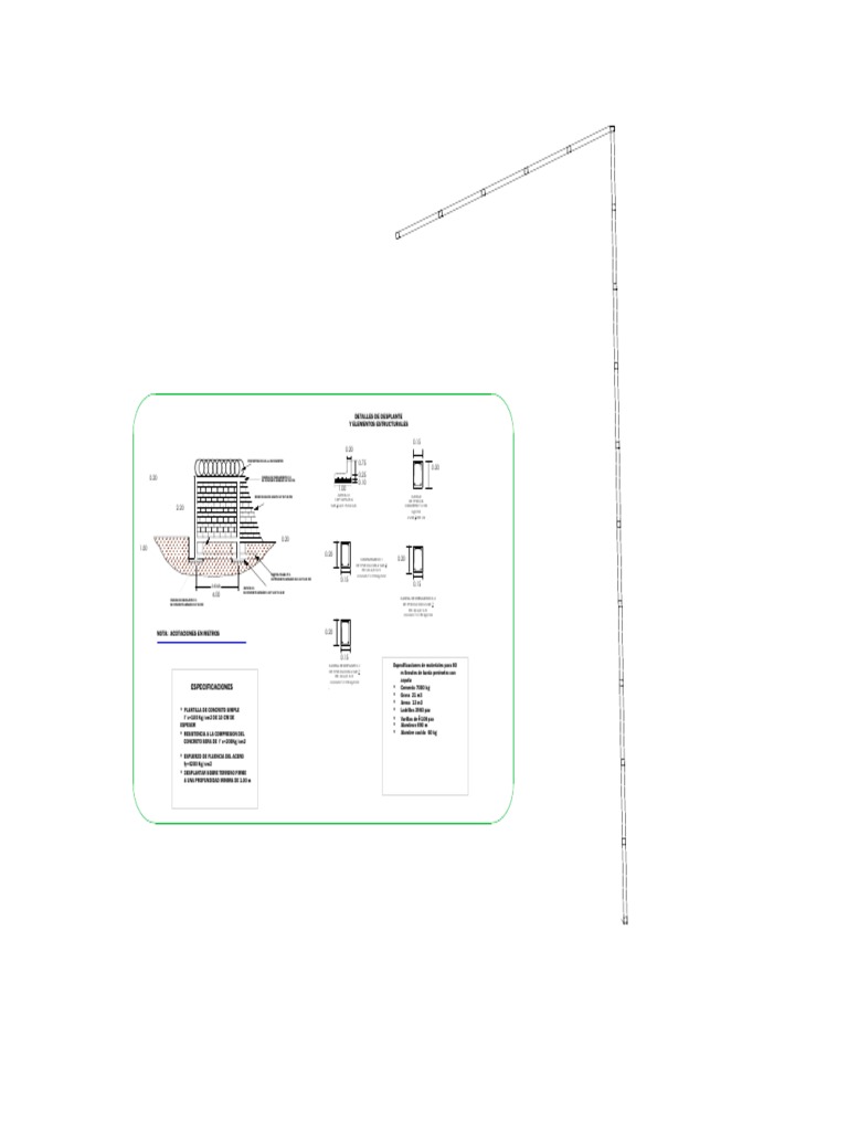 Barda Perimetral 80 Metros Model | PDF | Hormigón | Elementos arquitectónicos