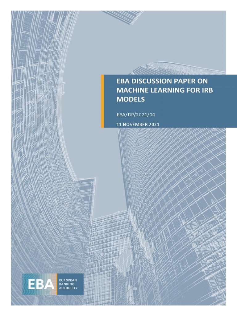 Discussion Paper On Machine Learning For IRB Models | PDF | Machine ...