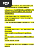 Conditional Statements in Pseudocode | PDF