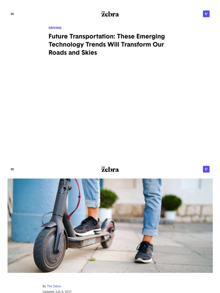 Future Transportation - These Emerging Technology Trends Will Transform ...