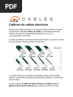 Tabla de Calibres de Cables Segun El Amperaje Compress | PDF