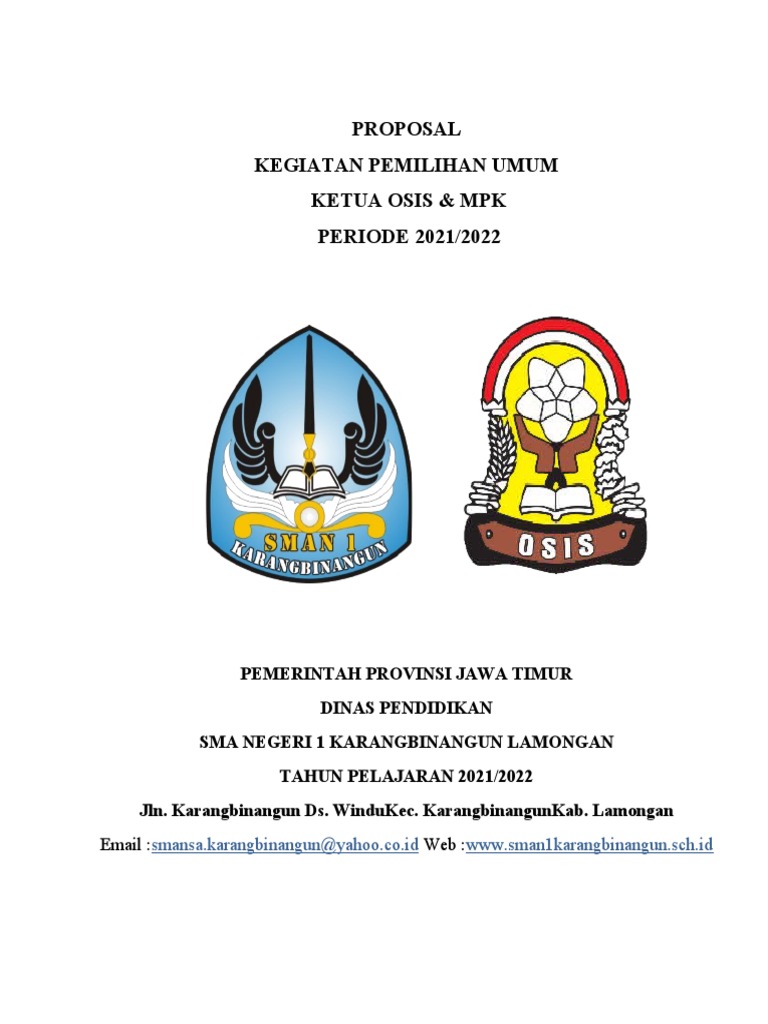 Pemilihan OSIS SMAN 1 Karangbinangun | PDF