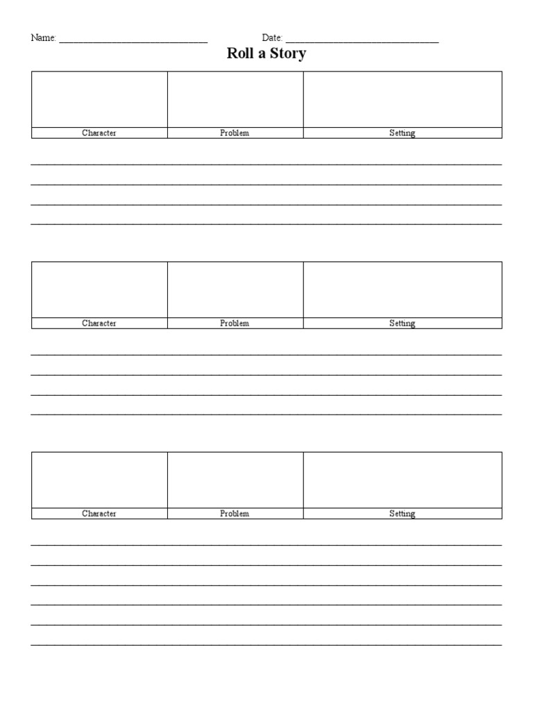 Roll a Story Creative Writing Activity | PDF