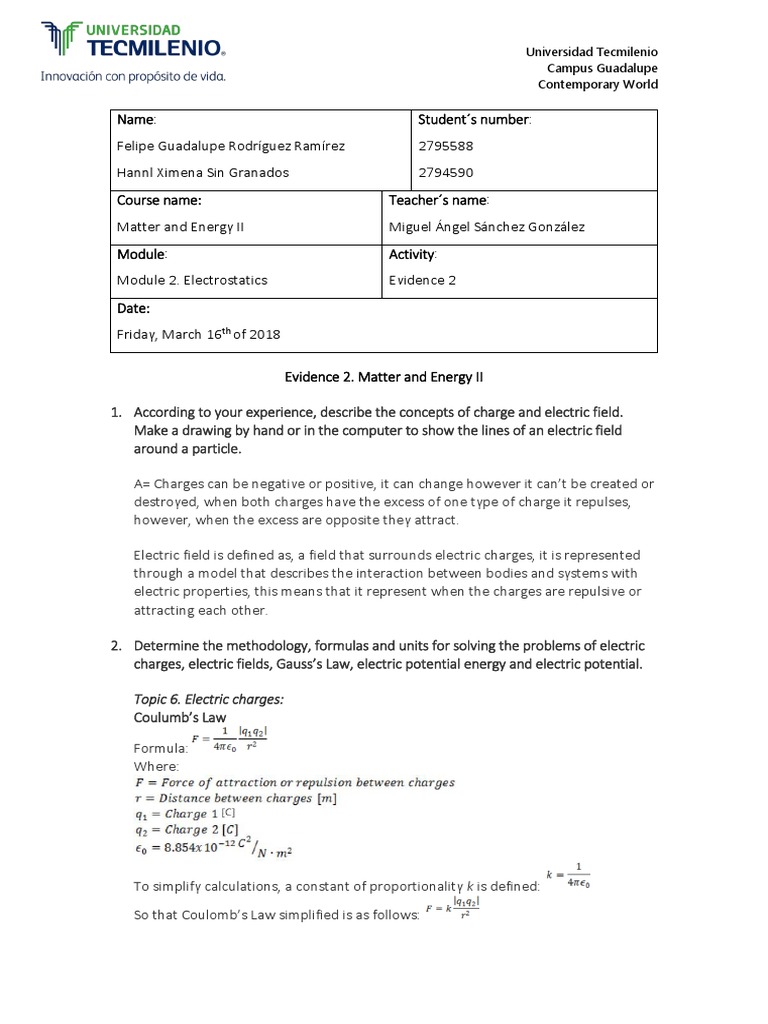 Electrostatics Concepts and Applications | PDF | Electric Field ...