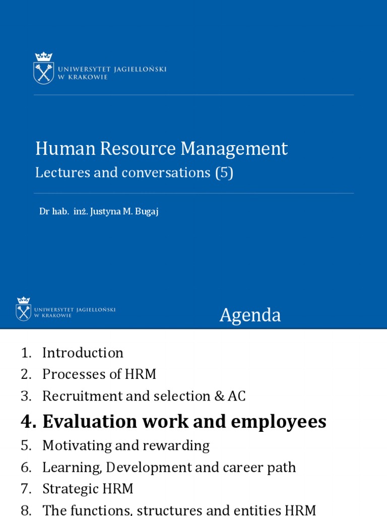 Human Resource Management: Lectures and Conversations | PDF ...