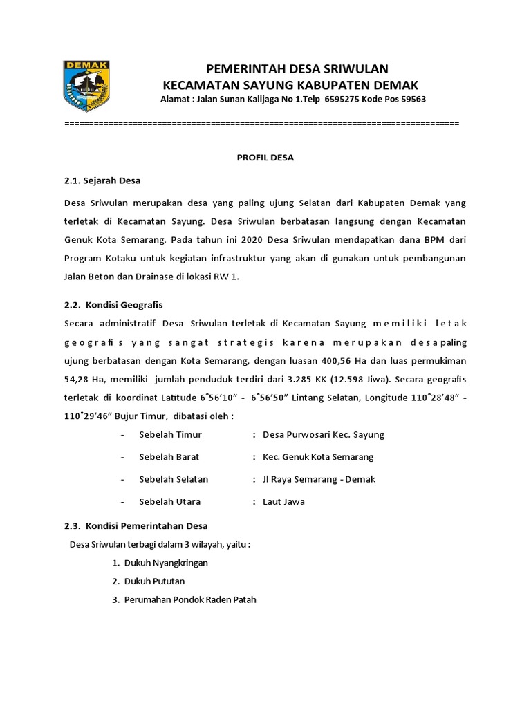 Contoh Proposal Pt. Djarum Oasis Sriwulan | PDF