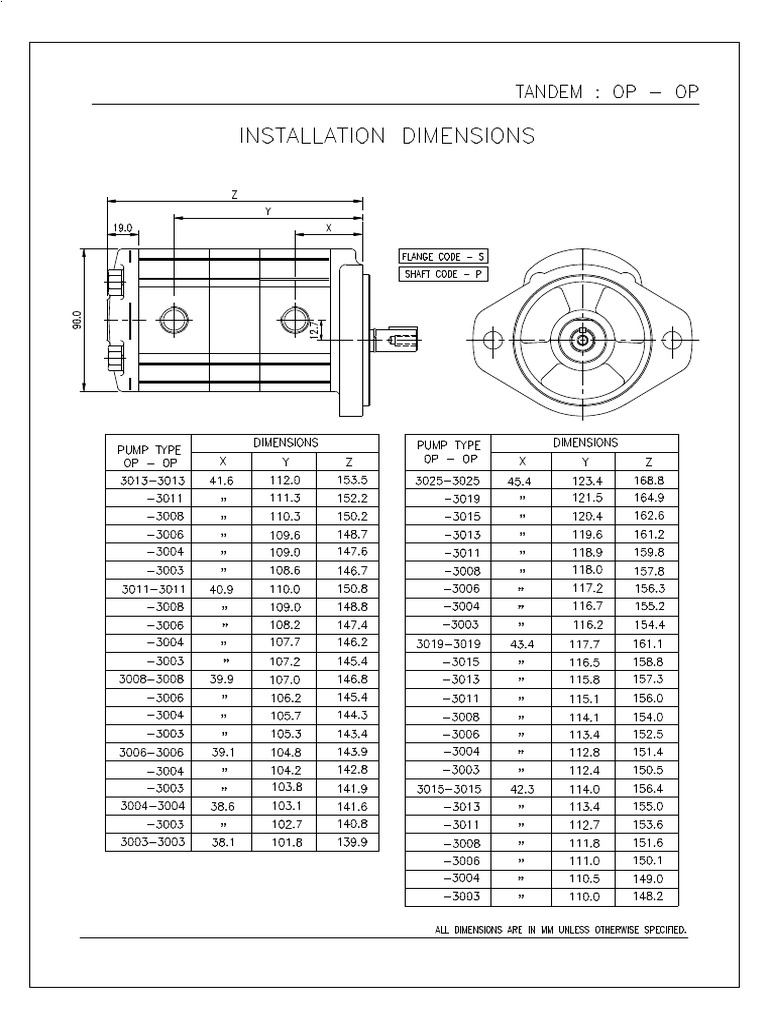 Dynamatic Tandem Pump | PDF