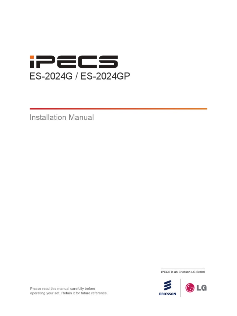ES-2024G / ES-2024GP: Installation Manual | PDF | Network Switch ...