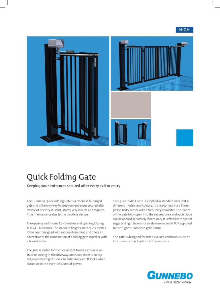 Quick Folding Gate for Logistics Security | PDF | Transportation ...