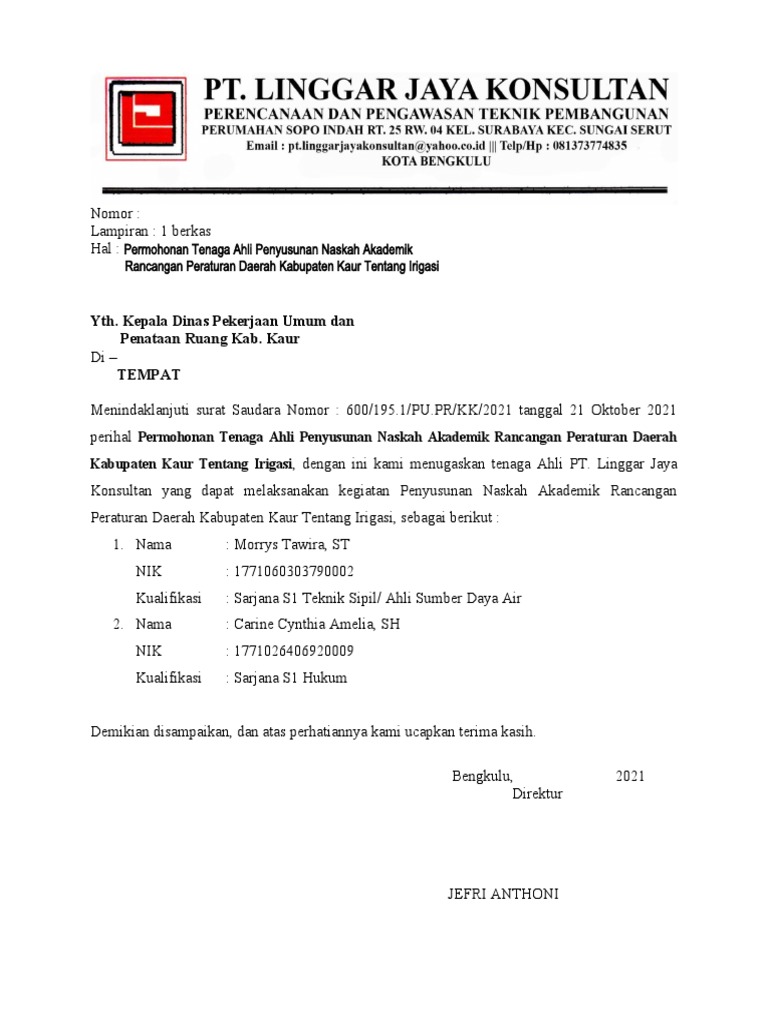 Format Surat Balasan | PDF
