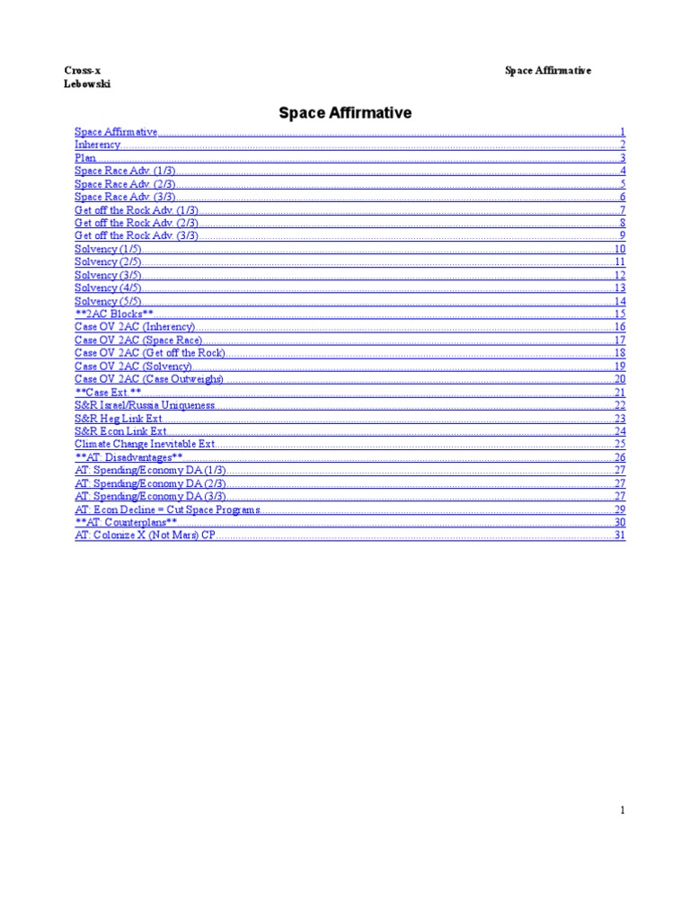 Mars Colonization AFF | Download Free PDF | Nasa | Greenhouse Gas