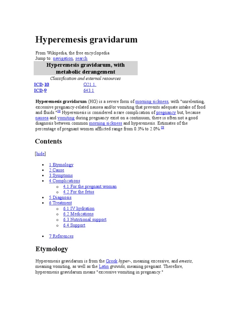 Hyperemesis Gravidarum Guide | PDF | Gestational Diabetes | Motherhood