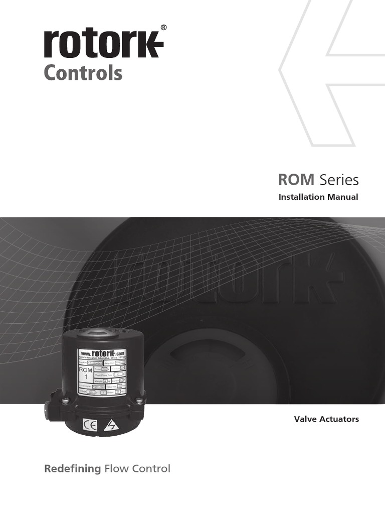 Rotork ROM Actuator Installation Guide | PDF | Valve | Screw