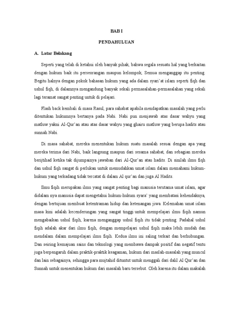 Makalah Hubungan Ilmu Fiqih Dan Ushul Fiqih | PDF Makalah Hubungan Ilmu Fiqih Dan Ushul Fiqih | PDF