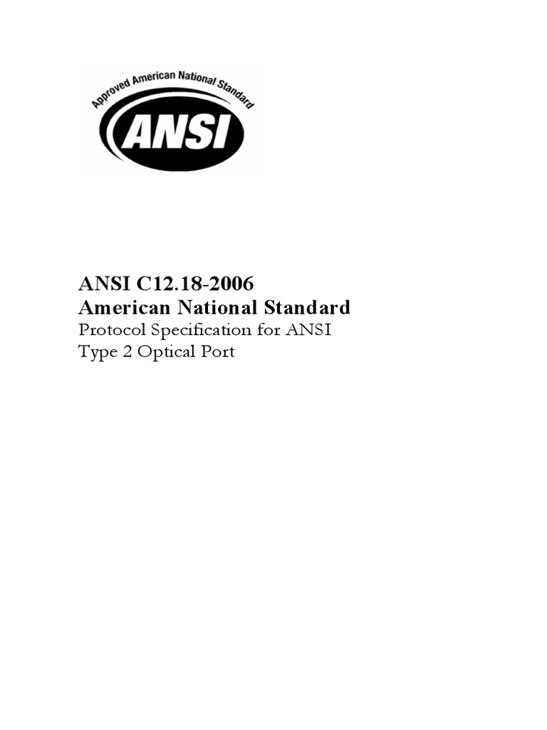 Ansi C12 | PDF | Osi Model | Character Encoding