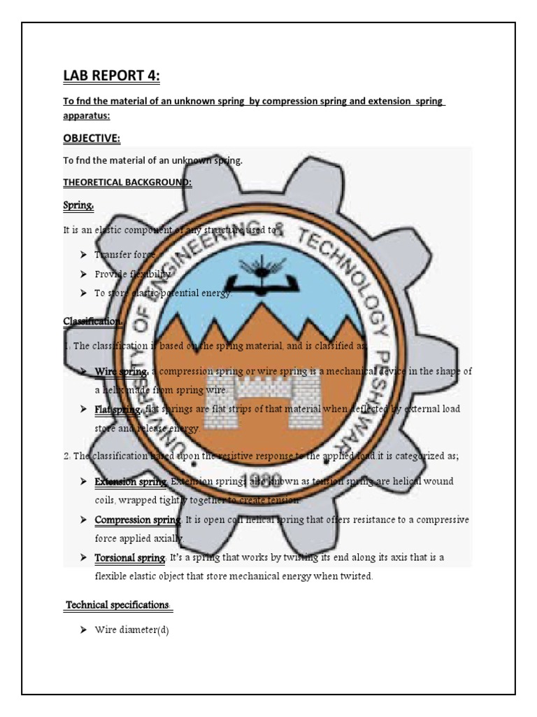 Lab Report 04 | PDF | Physical Quantities | Mechanical Engineering Lab Report 04 | PDF | Physical Quantities | Mechanical Engineering